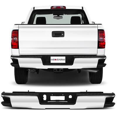 2014-2018 Chevy Silverado GMC Sierra 1500 Chrome Rear Bumper w/ Corner ...