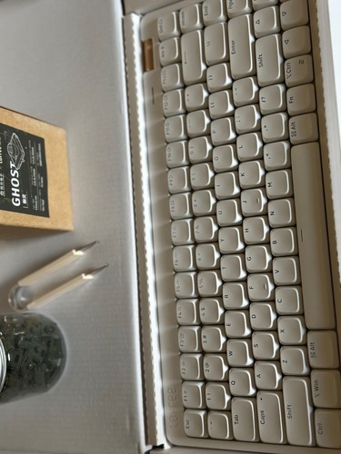 Lofree Flow Lite Mechanical Keyboard w/ Ghost Switches and Leather Case ...