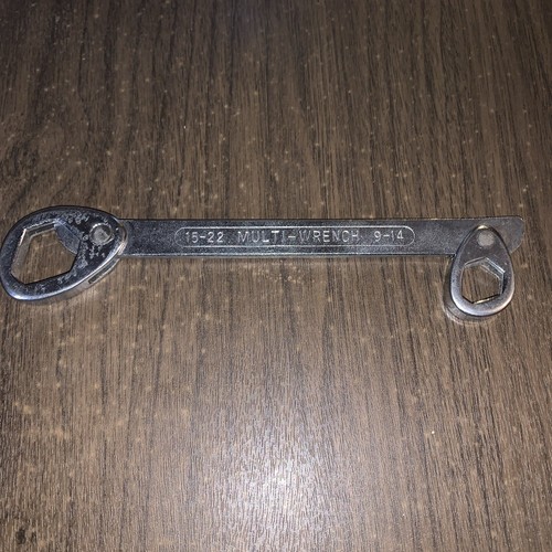 old tool Multi Wrench Adjustable Box Wrench 9-14 & 15-22mm 3/8"-13/16 ...