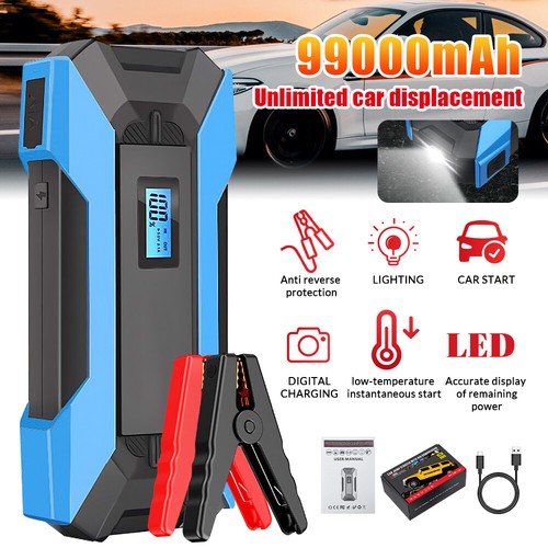 Portable 12V Battery Charger Car Jump Starter Power Bank BOX Super ...