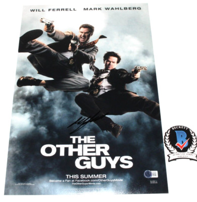 WILL FERRELL SIGNED THE OTHER GUYS 12x18 MOVIE POSTER BUDDY COP FILM ...