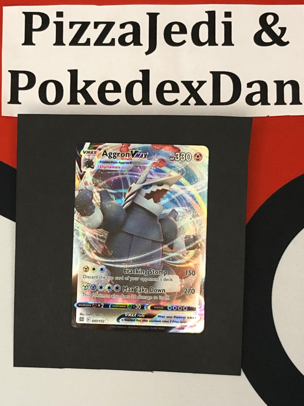 Aggron VMAX - 097/172 - Pokemon Brilliant Stars Sword Shield Ultra Rare ...