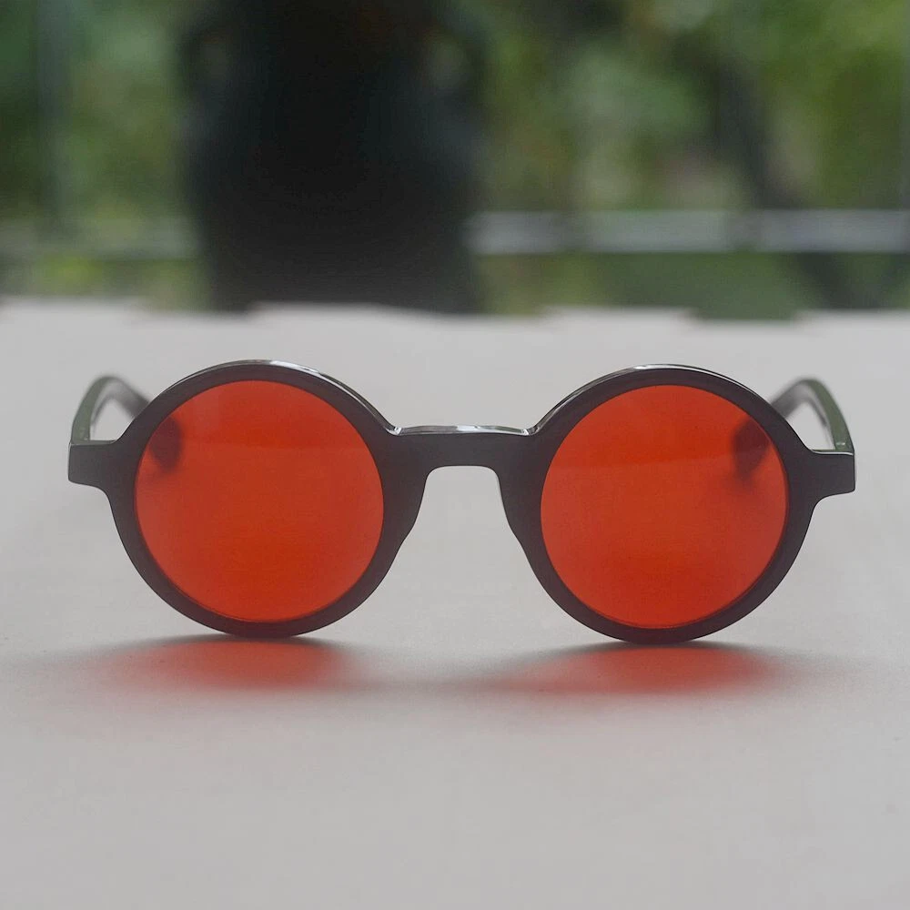 Round Red Sunglasses Men