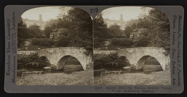 England Haddon Hall--the famous Dorothy Vernon Bridge, Derbyshire ...