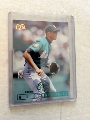 1995 Alex Rodriguez Seattle Mariners Rookie Fleer Ultra Baseball Card ...
