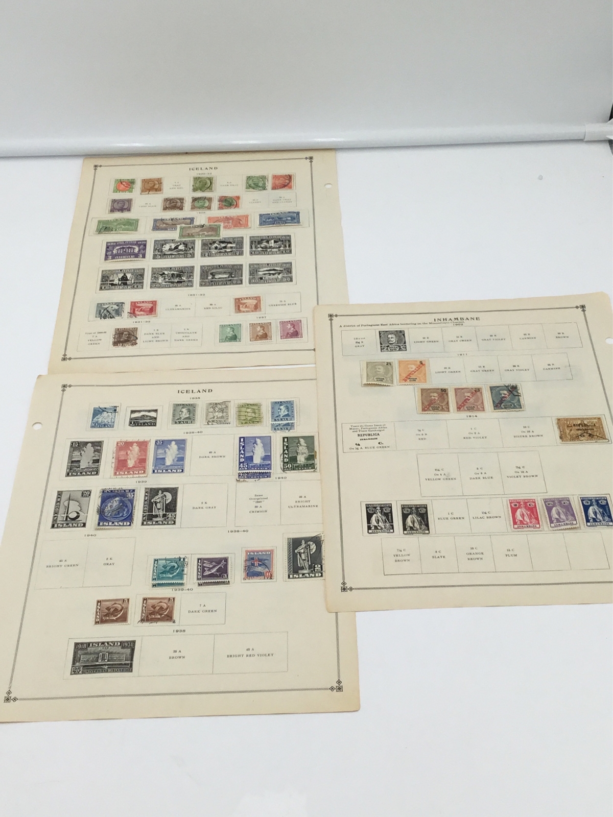 Scott Album Pages Collection Of Stamps Iceland Inhambane 1876-1940 x72 ...
