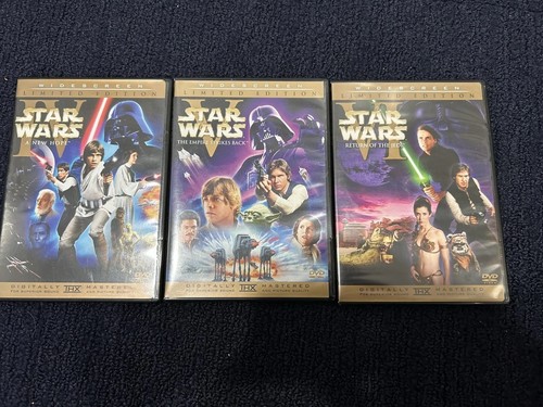 Star Wars Limited Edition Original Theatrical Trilogy DVD Thin Cases ...