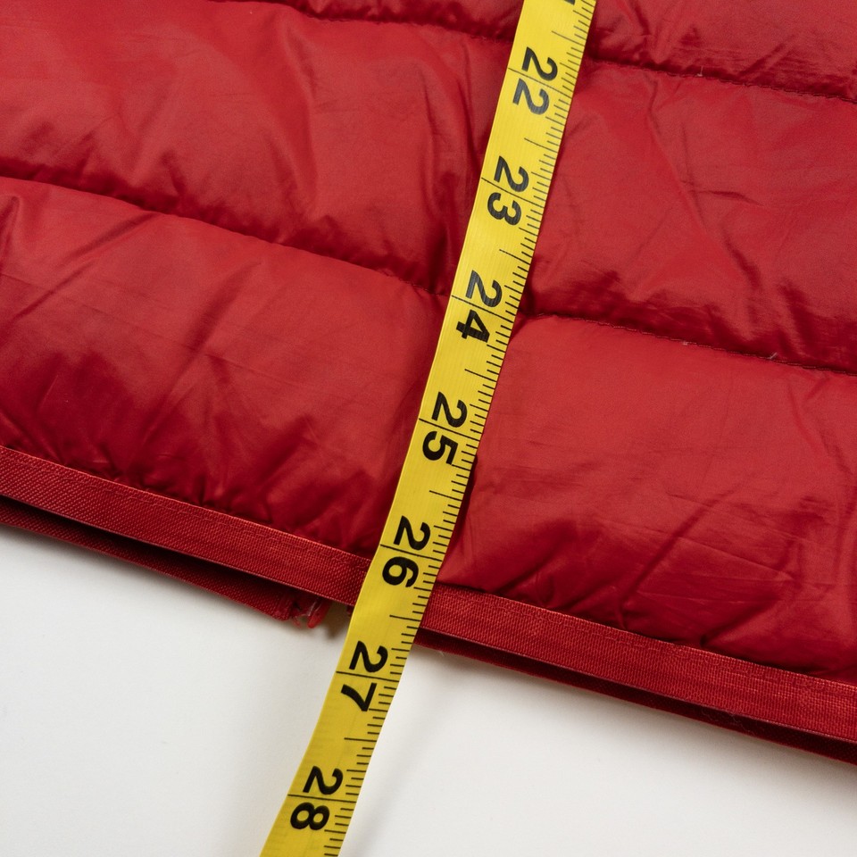 Eddie Bauer EB650 Down Puffer Jacket Men's Medium Solid Red Full Zip ...