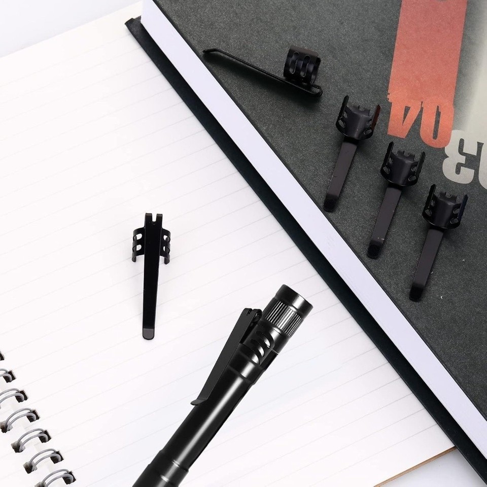 Flashlight Clips Convenient Organization Easy Attachment Half ...