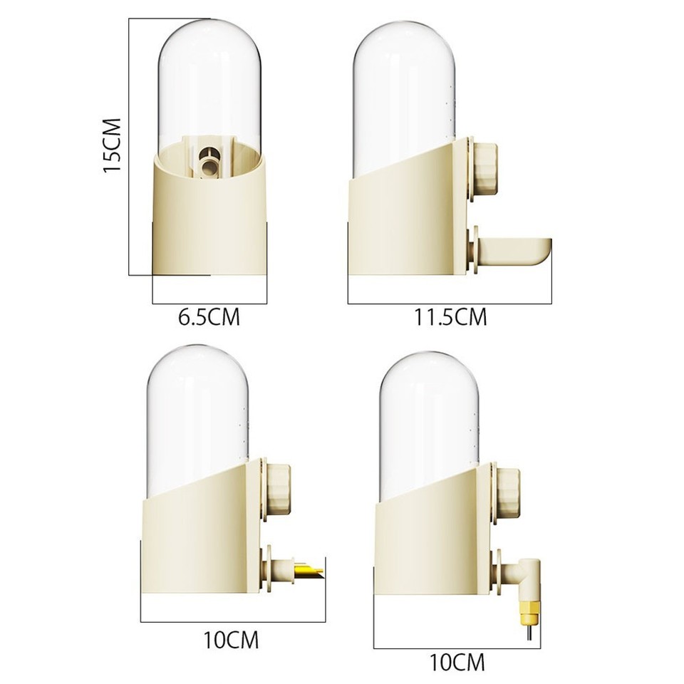 Automatic Bird Water Dispenser Bird Water Bottle Cage-mounted Water ...