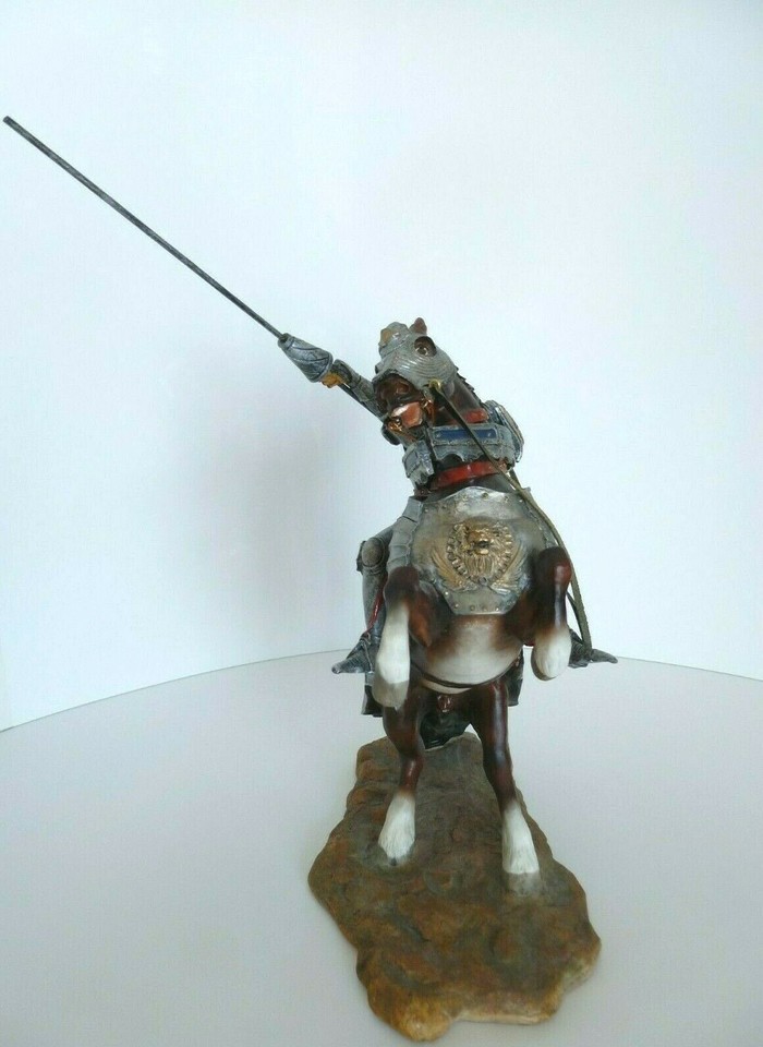 Medieval Armored Knight on Horse w Lance Summit Collection 12" Figurine ...