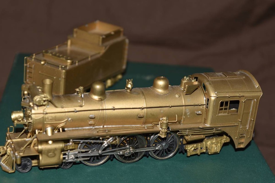 Antique model railroad model rare Japanese-made American brass model ...
