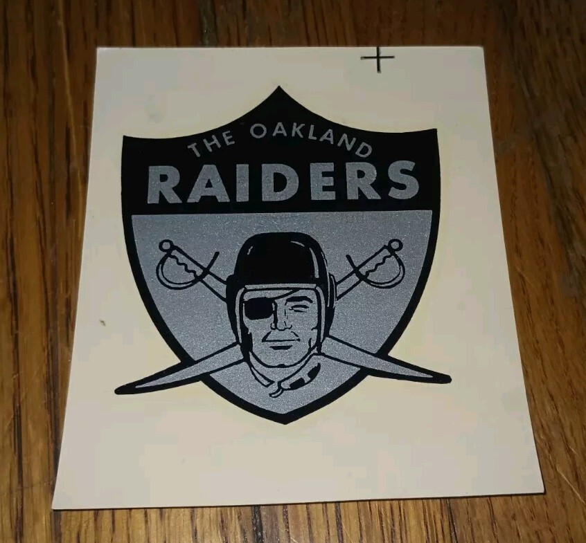 Vintage Oakland Raiders Decal Sticker Window Auto Bank California Promo ...