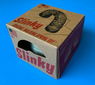 Alex RETRO METAL SLINKY Original Walking Spring Toy ~ Collectors Box ...