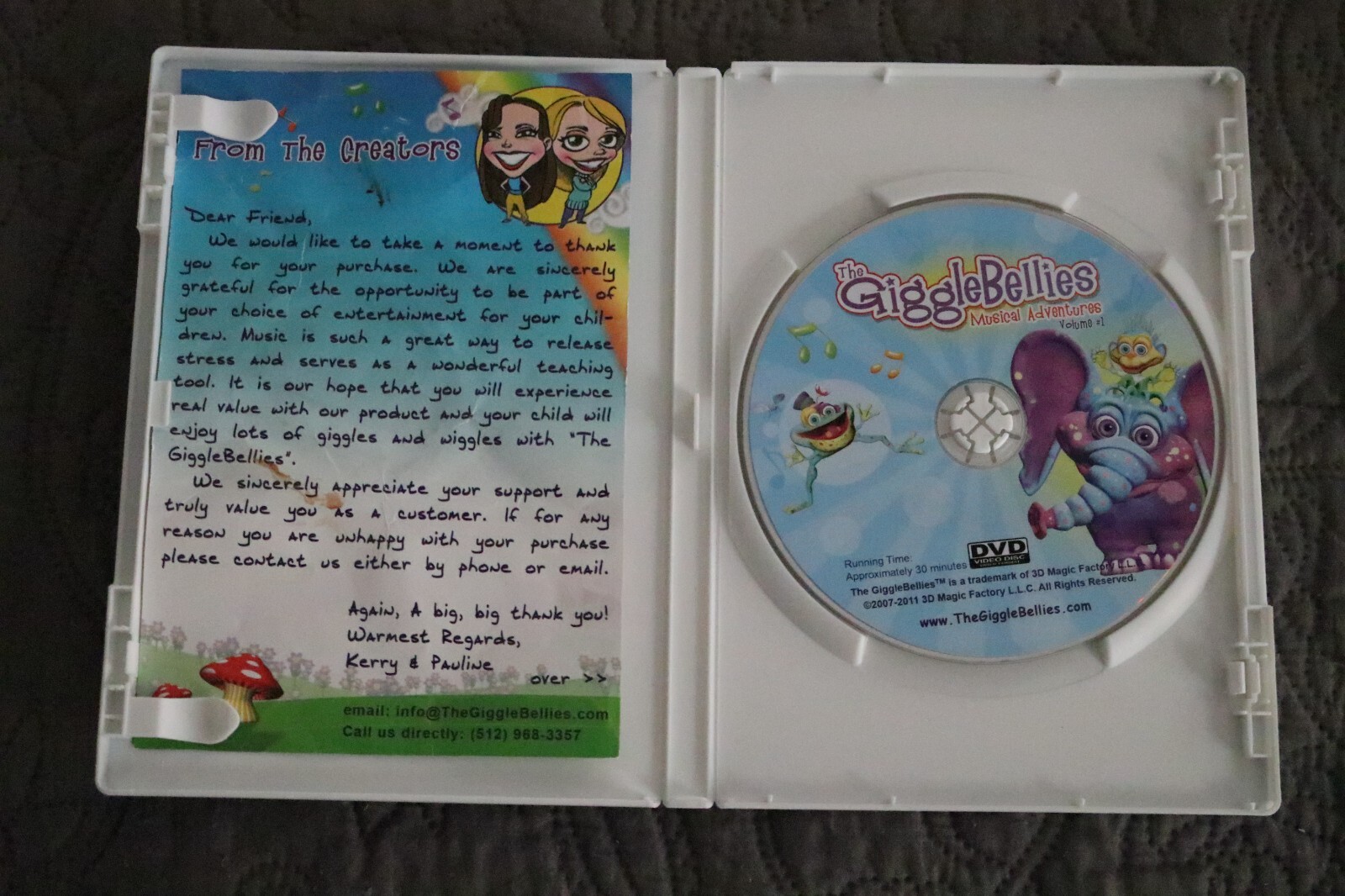 The GiggleBellies Musical Adventures Volume 1 DVD for sale online | eBay
