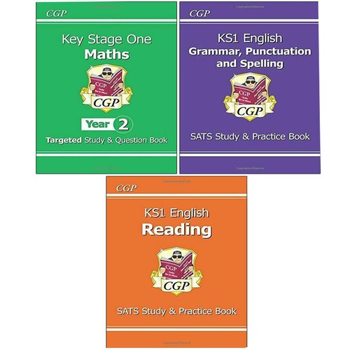 KS1 English, Maths Collection 3 Books Set by CGP Books (for the New ...