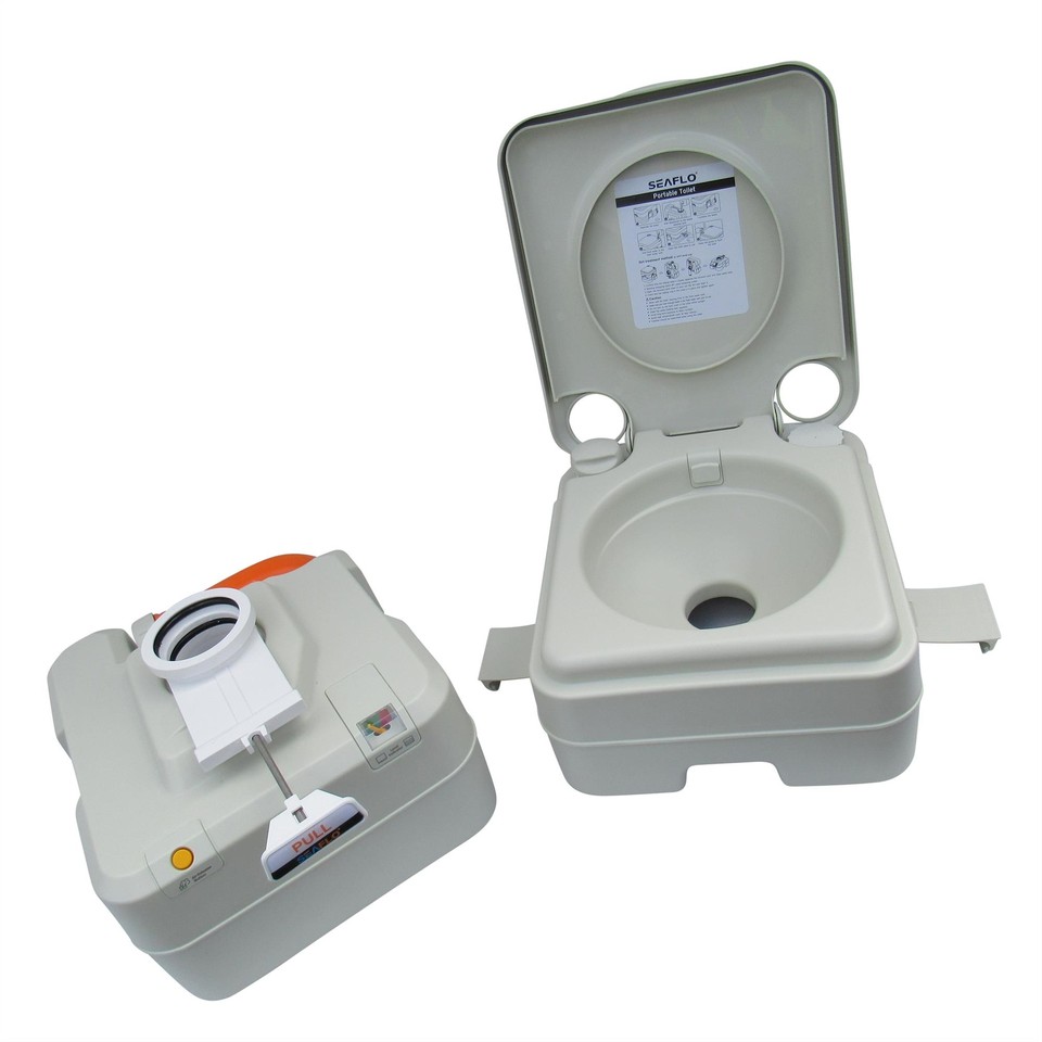 Camping Portable Toilet Porta Potty 20L (Spout Caravan Travel Flushable ...