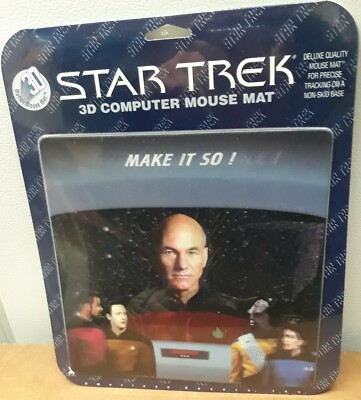 Star Trek 3D Computer Mouse Mat The Next Generation Captain Picard Borg ...