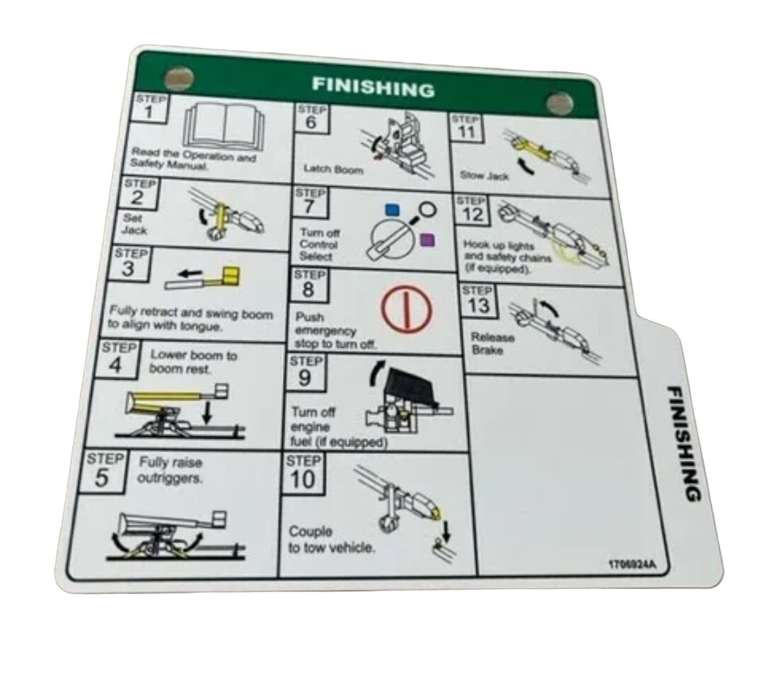 FINISHING STICKER 1706924A | eBay