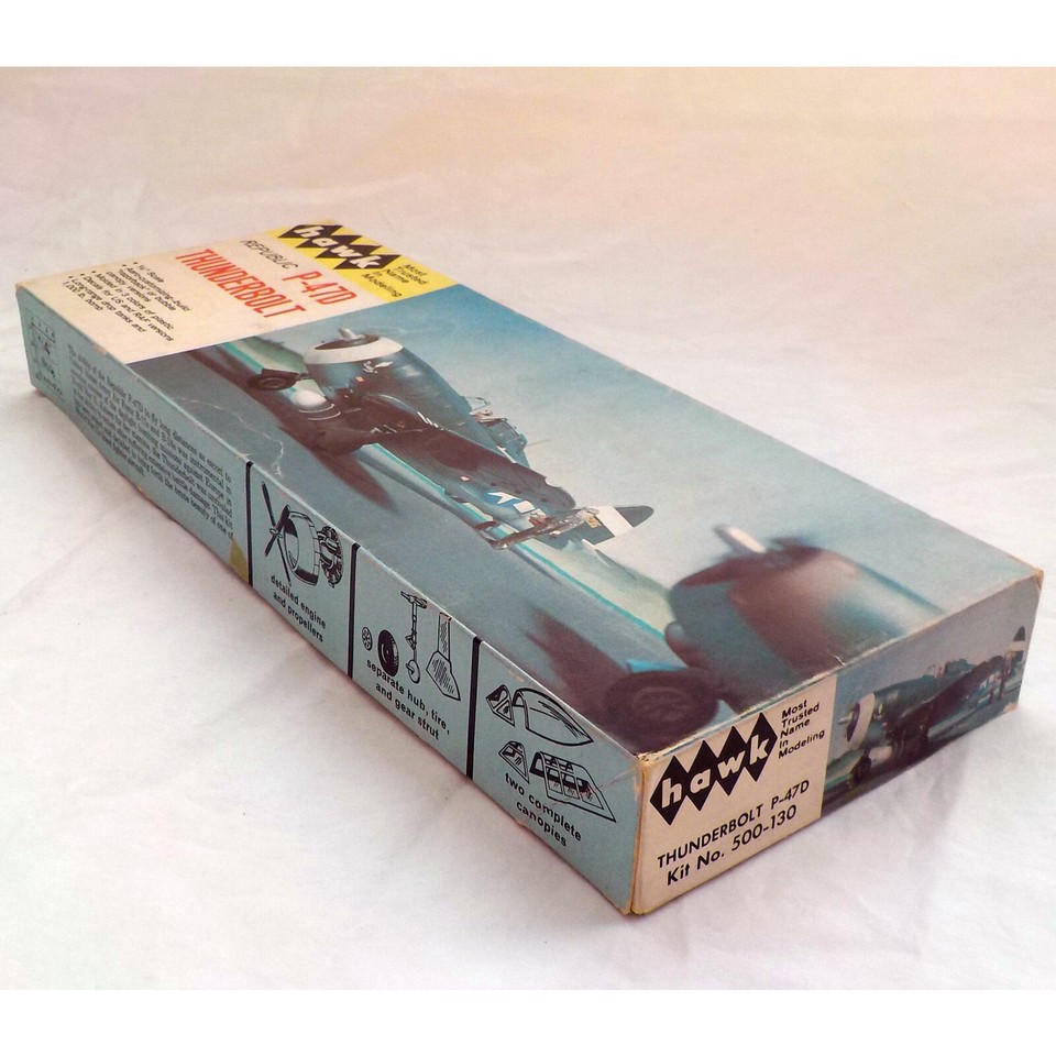Hawk Republic P-47D Thunderbolt 1/48 500 Model Kit 1965 | eBay