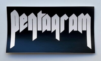 Pentagram Sticker Vinyl Decal Metal Rock 3" X 6" (498) | eBay