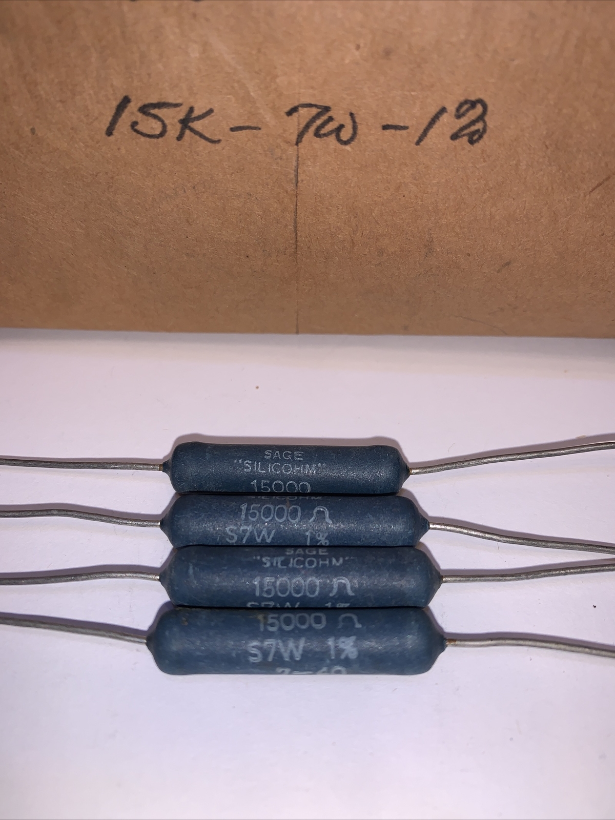 SAGE S7W 15K Ohm 7 Watt 1% Tolerence Wirewound Resistors New 4Pack. | eBay