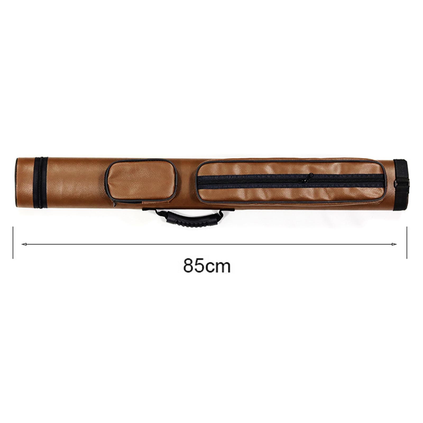 Pool Cue Case PU Leather Snooker Club Organizing Pouch Billiard Pool ...