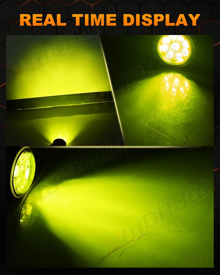 Yellow LED Fog Light Lamp L&R For 2007 Saturn Vue Base Sport Utility 4 ...