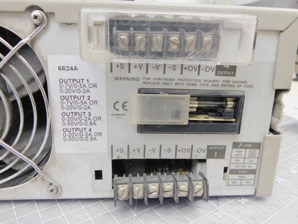 AGILENT 6624A SYSTEM DC POWER SUPPLY QUAD OUTPUT M5954 | eBay