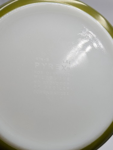 Pyrex Spring Blossom Casserole Dish 1.5 Qt 474-B Crazy Daisy Green Vtg ...