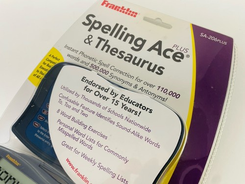 Franklin Spelling Ace & Thesaurus SA-206 Plus, New & Sealed | eBay