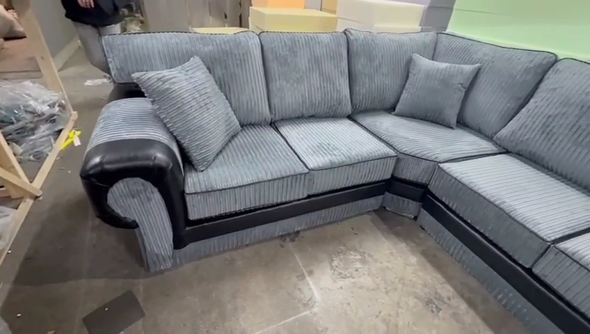 Tango Jumbo Cord Luxury and Stylist 2C2 Fabric Corner Sofa /New SALE ...