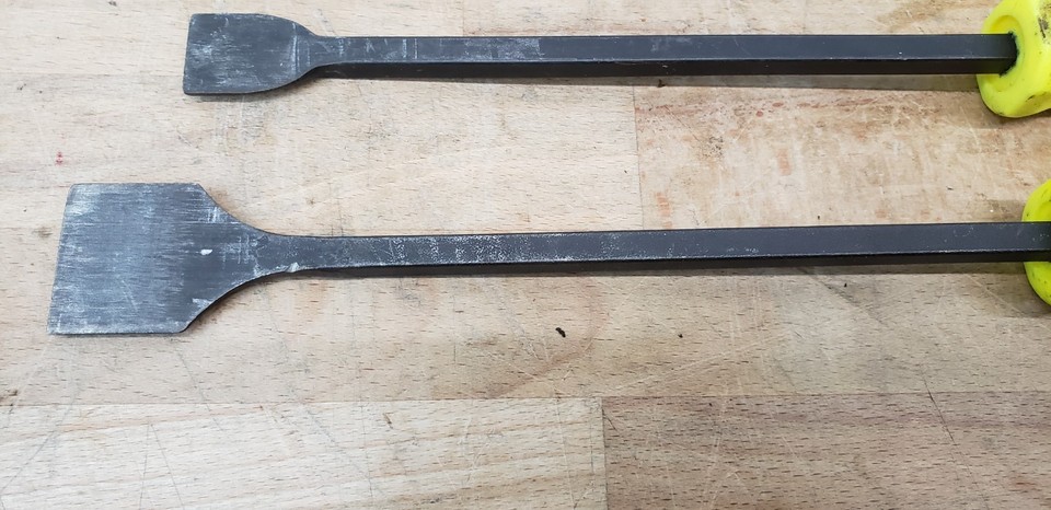 SNAP-ON TOOLS SET of 3 "CSA" BLACK HARD HANDLE CARBON SCRAPER (BC, 12C ...