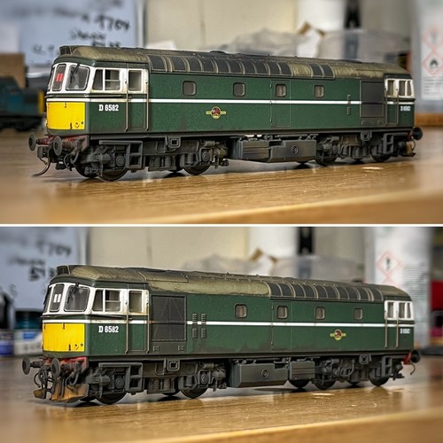 Boxed Heljan BR Green Class 33 D6582 *PRO WEATHERED LOOK* DCC Ready ...