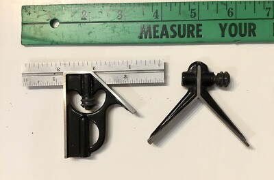 Vintage L.S. Starrett 4 Inch Combination Square, C33HC-4-4R, NOS? | eBay