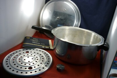 VINTAGE MIRRO 6 QT. ALUMINUM PRESSURE COOKER MODEL # 0396 USA | eBay