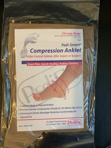 PEDIFIX Pedi-Smart Compression Foot Anklet Pain Swelling Relief Sz ...
