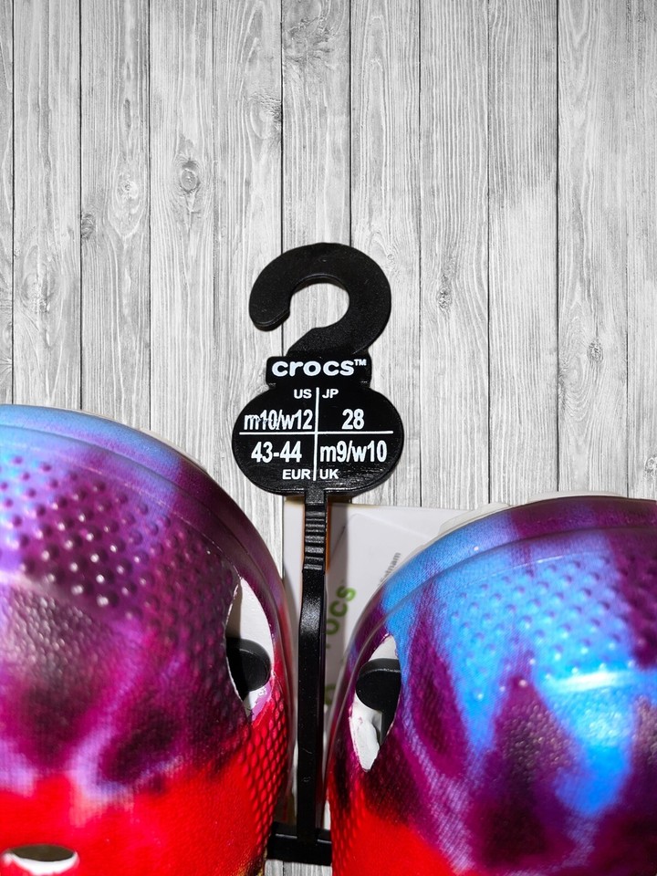 Crocs Classic Tie-Dye Graphic Clog M 10 / W 12 New with Tags | eBay