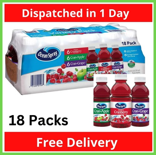 Ocean Spray Juice Drink Variety Pack -10 fl. oz , 18 Packs New | eBay
