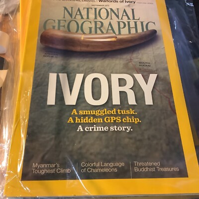 National Geographic Magazine September 2015 Tracking Ivory Smugglers ...