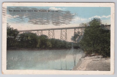 DES MOINES RIVER, BELOW THE VIADUCT, BOONE IOWA, DES MOINES TOWNSHIP ...