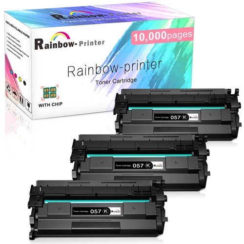 3 CRG-057 Toner For Canon 057 ImageCLASS MF445 MF448dw LBP227dw MF449dw ...