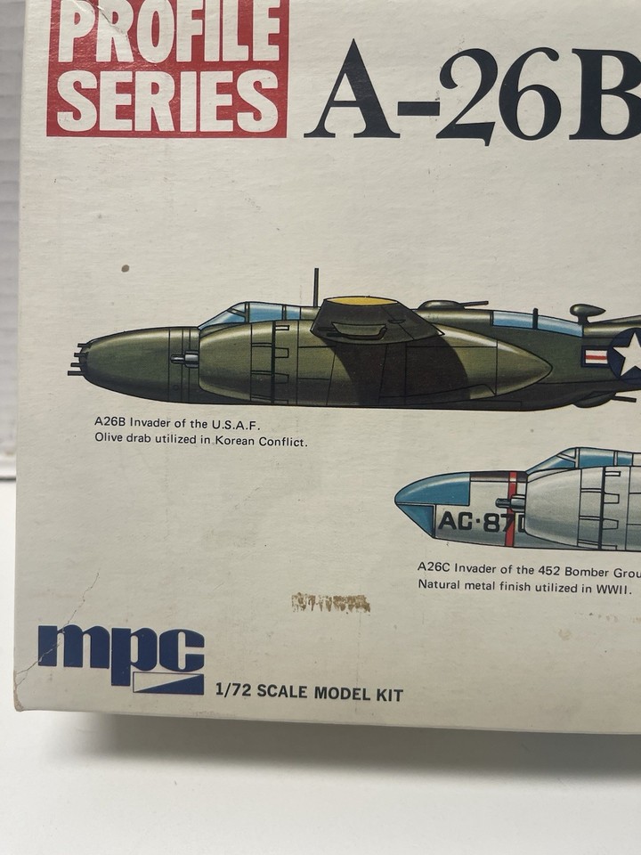MPC 1:72 Profile Series Douglas A-26B/C Invader Model Kit 2-2003-200 ...