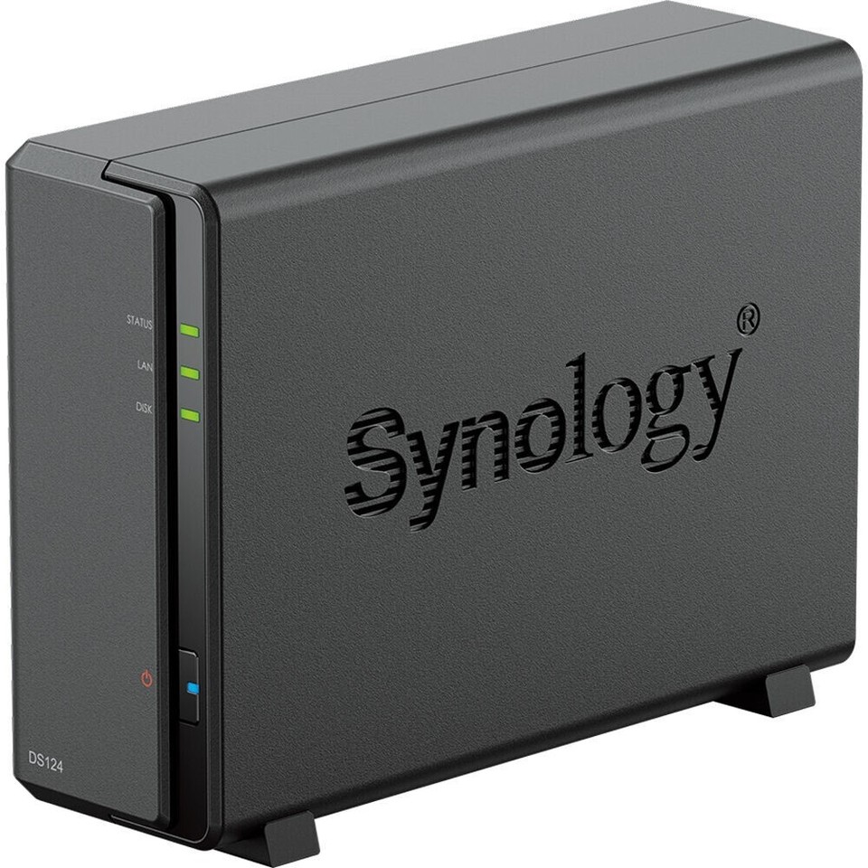 Synology DS124 1-Bay NAS 1GB RAM 12TB Synology Plus Drive Assembled and ...