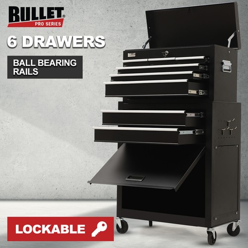 BULLET 8 Drawer Tool Box Cabinet Chest Storage Garage Toolbox Organiser ...