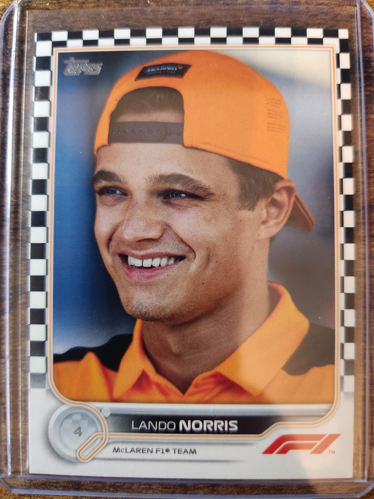 2022 Topps Formula 1 F1 Lando Norris Checker Flag Parallel #34 McLaren F1 | eBay