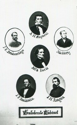 Vintage Civil War Confederate Cabinet Photograph - 8x10 Reproduction ...