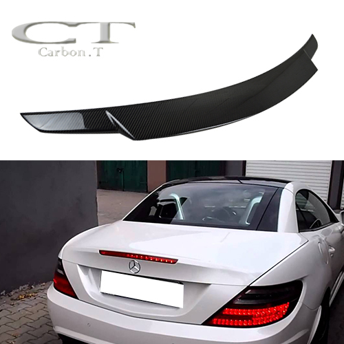 Real Carbon Mercedes Benz SLK R172 SLK200 SLK350 V Type Rear Trunk ...