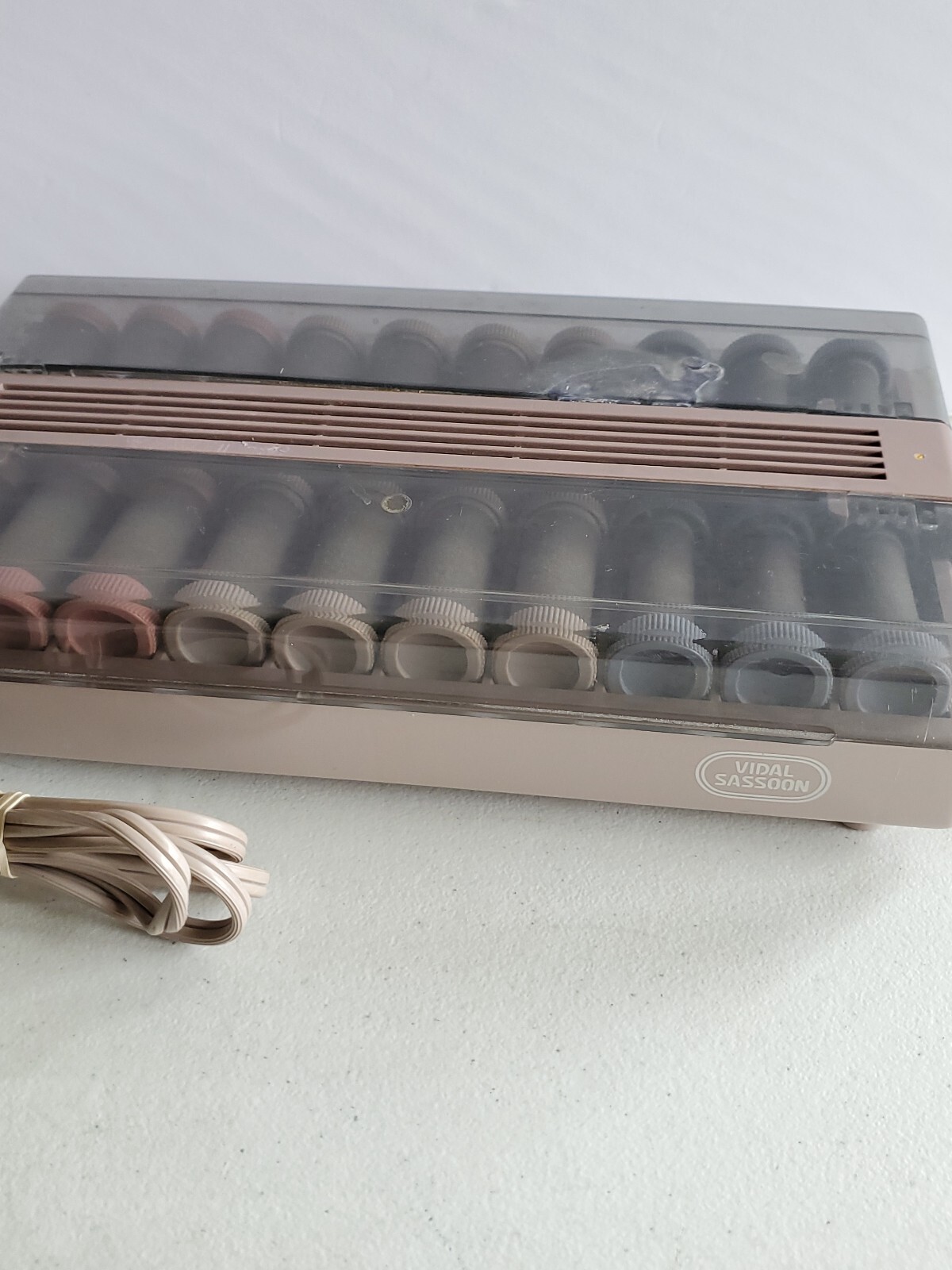 Vidal Sassoon Slimline Hairsetter VS370 Flocked Hot Curlers 20 Rollers ...