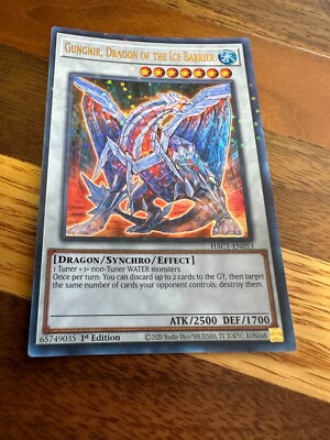 Gungnir, Dragon of the Ice Barrier HAC1-EN053 1st Ed Ultra Parallel VLP ...